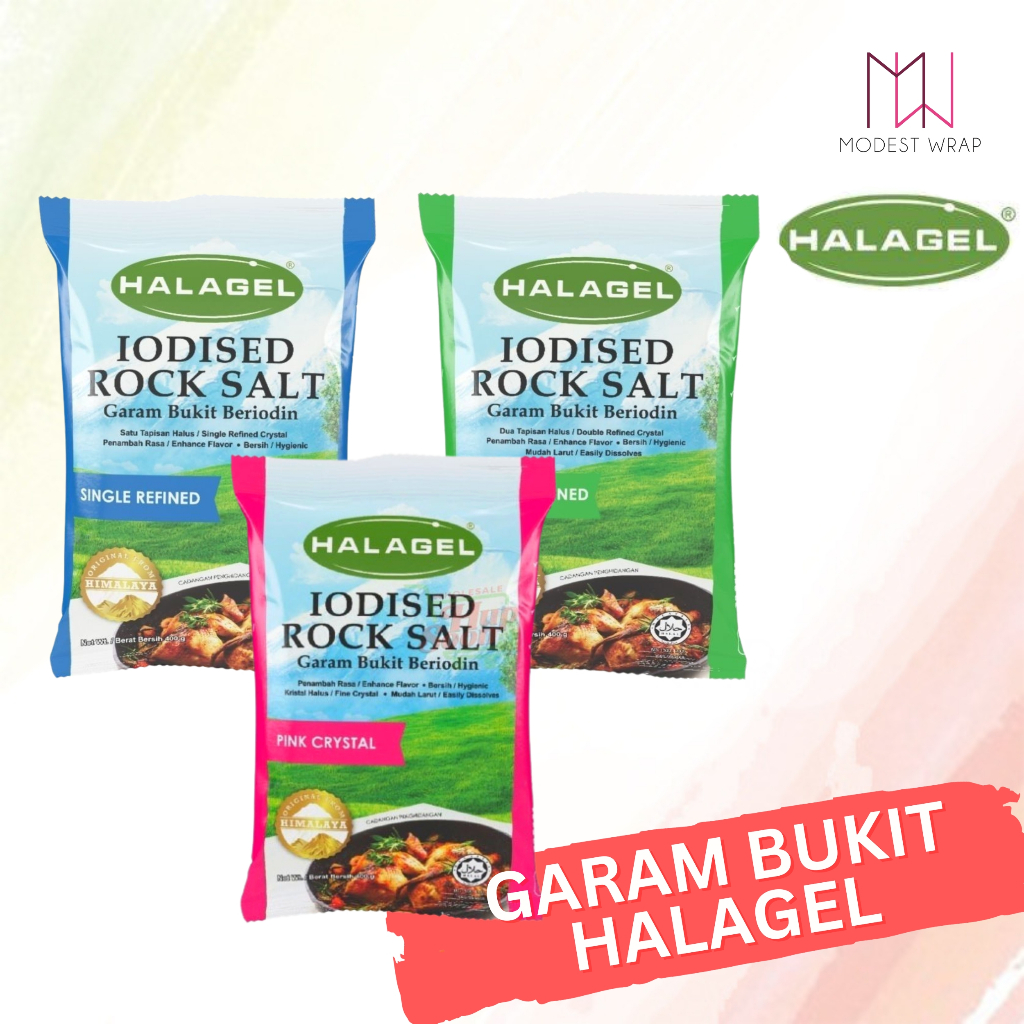 HALAGEL Garam Bukit Himalaya Himalayan Pink Natural Rock Crystal Salt ...