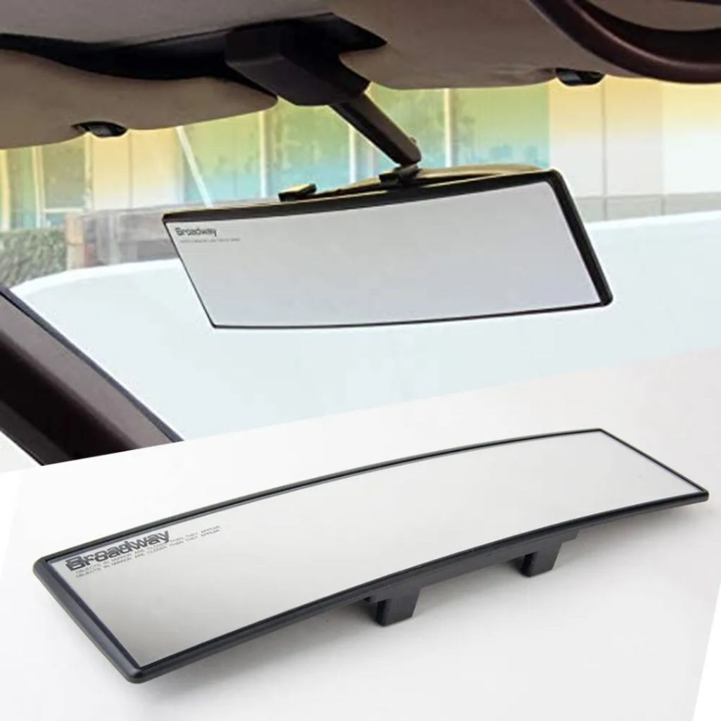 NAPOLEX BROADWAY Blue White Smoke Convex Flat 270mm 300mm Wide Car Rear ...