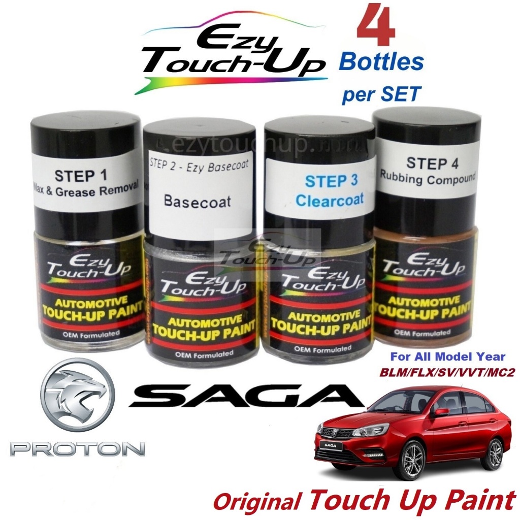 Proton SAGA Original Touch Up Paint - EZY Combo Set- Touch Up Paint ...
