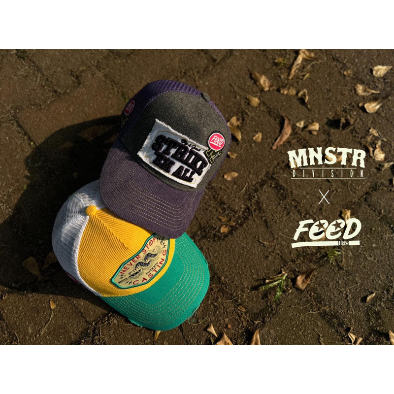 MNSTR DIVISION x FEED special collaboration cap | Shopee Malaysia