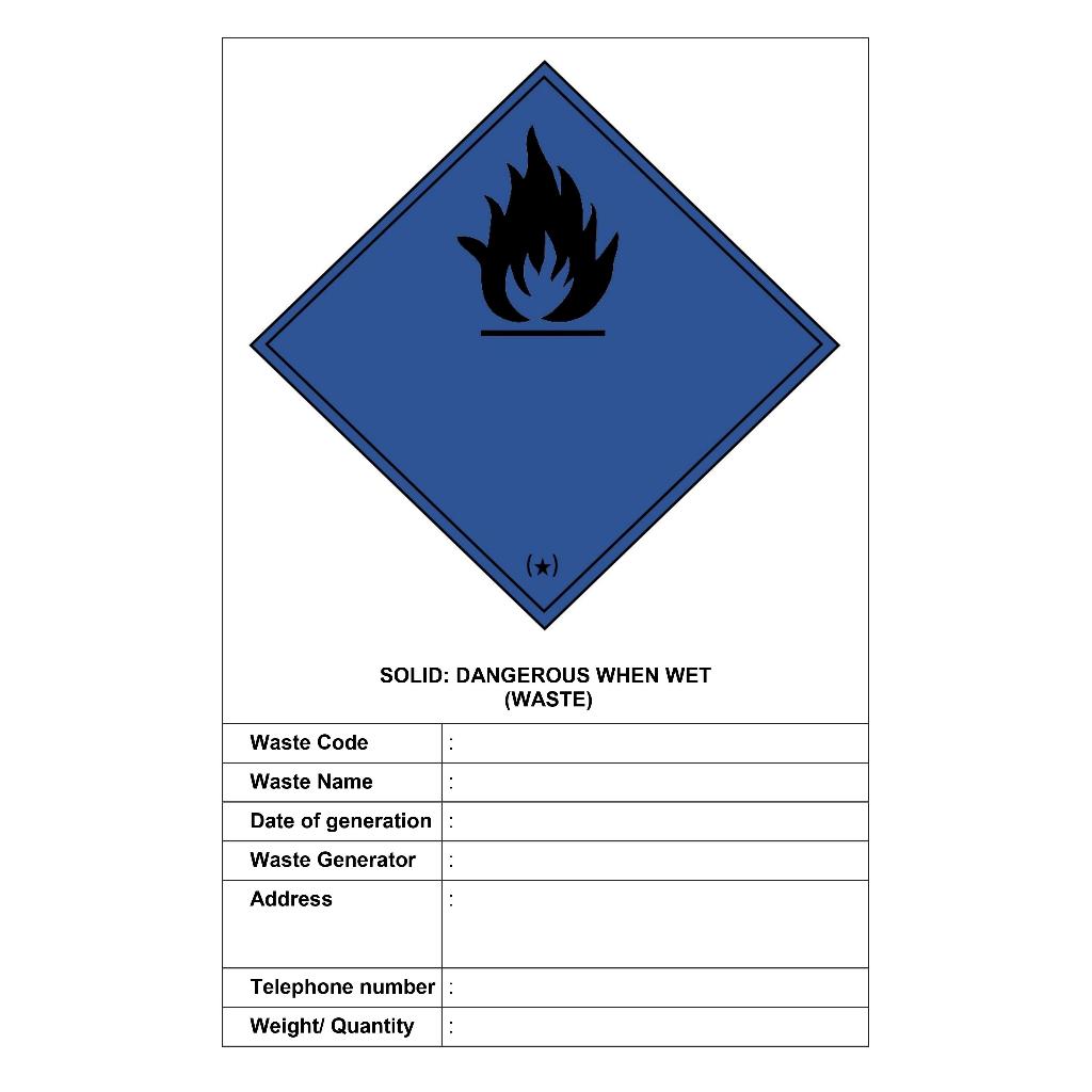 SCHEDULED WASTE LABEL ENGLISH BUANGAN TERJADUAL PRINTABLE | Shopee Malaysia