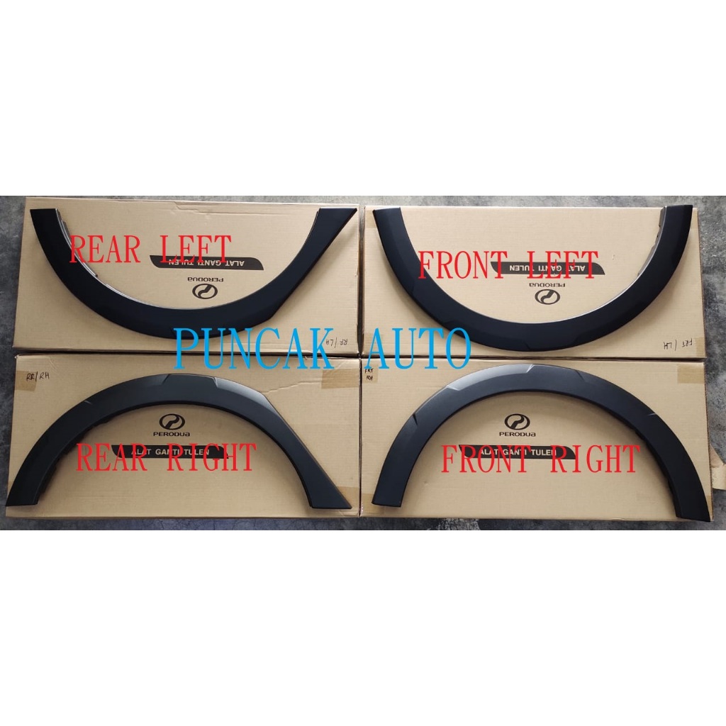 ORIGINAL PERODUA AXIA STYLE 2019 FENDER SKIRT/ARCH FRONT OR REAR(DEPAN ...