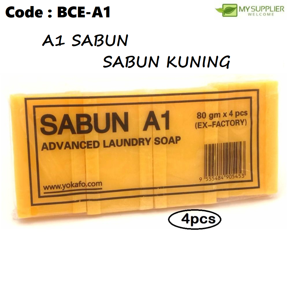 BCE-A1 4pcs Advanced Laundry Sabun A1/Ganso Soap/Sabun Buku/Sabun Eco ...