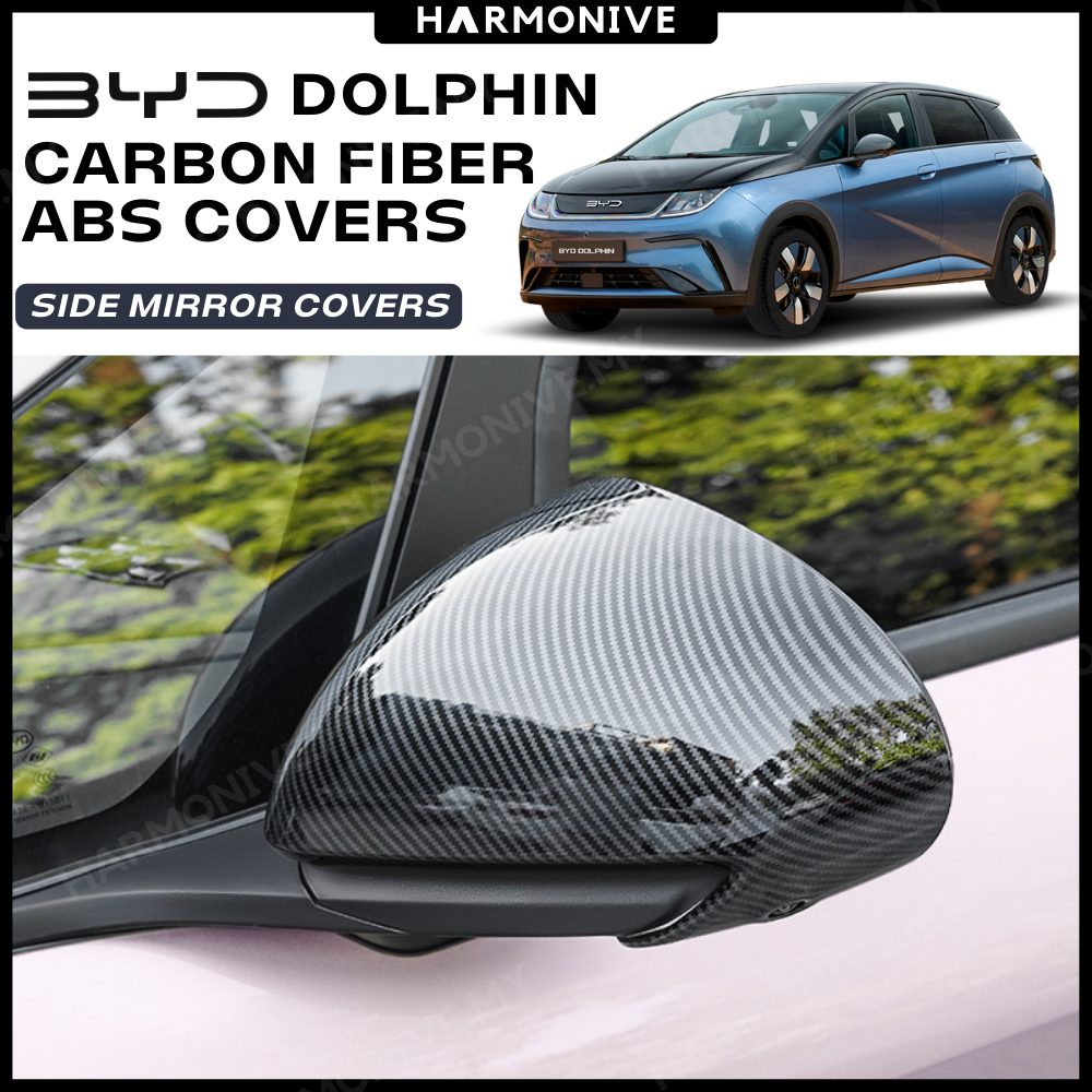 BYD Dolphin Carbon Fiber Side Mirror ABS Cover | Shopee Malaysia