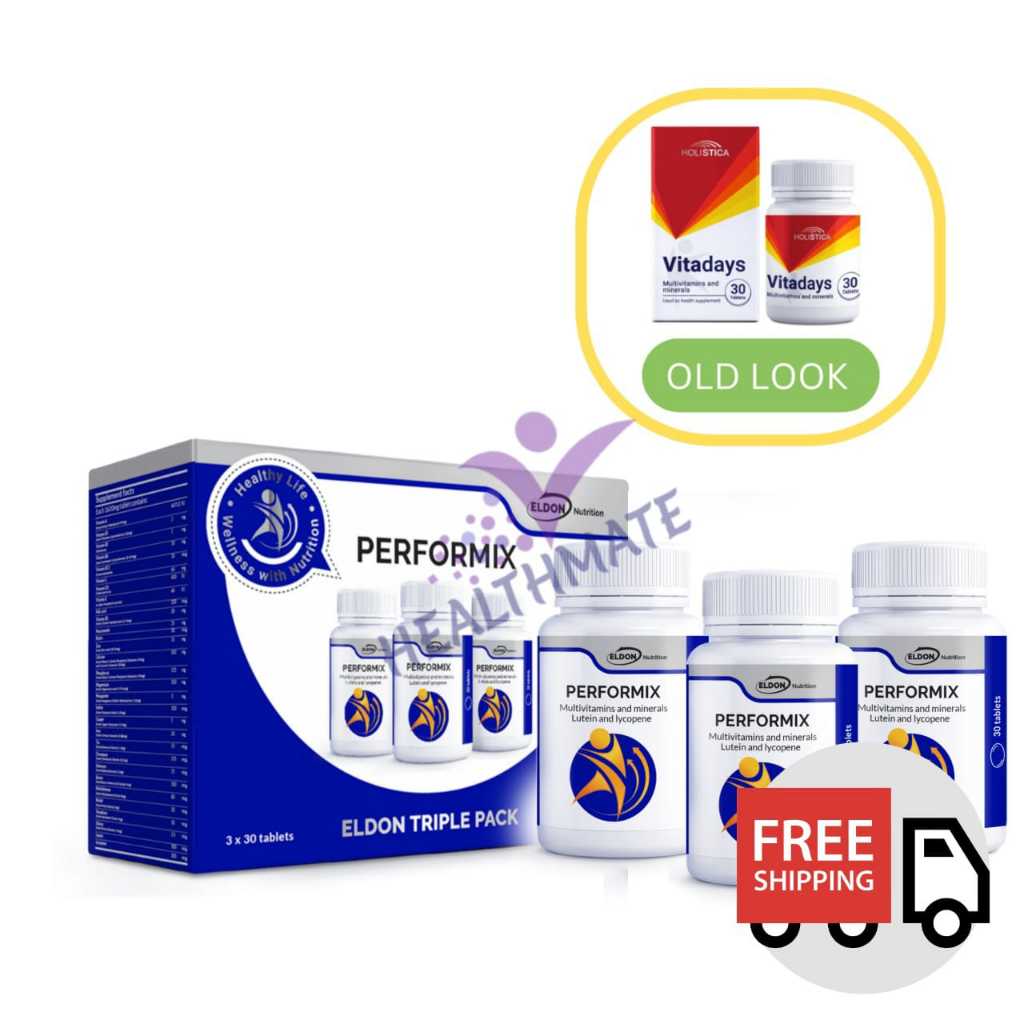 ELDON Performix Multivitamin & Mineral (30 Tablets x 3BOTTLE) | Shopee ...
