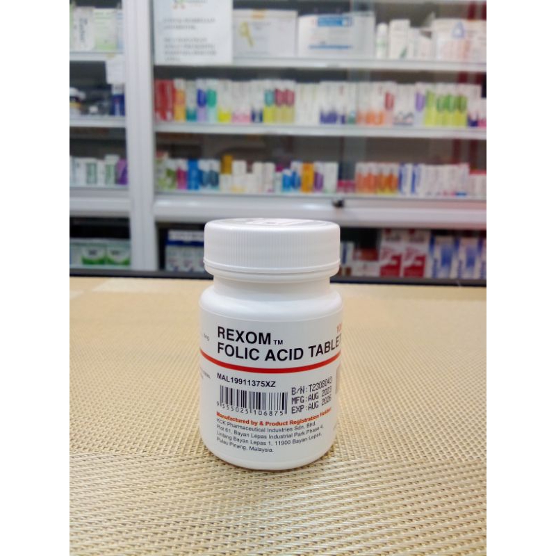 🌿 | Rexom Folic Acid Tablet 5mg ( 100 tablets ) | Shopee Malaysia