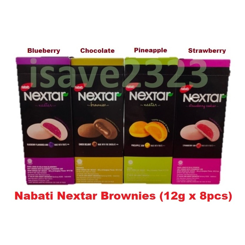 Nabati Nextar Brownies (12g x 8 Pieces) - Chocolate / Pineapple ...