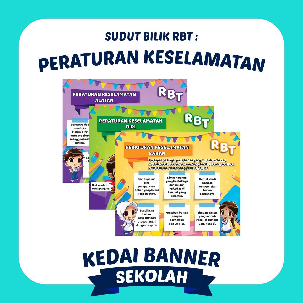 Carta Peraturan Keselamatan Bilik Rekabentuk & Teknologi (RBT) | Carta ...