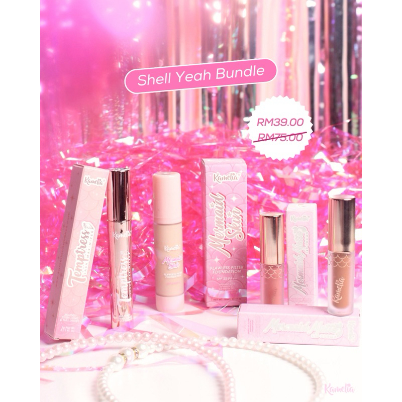 𝗦𝗵𝗲𝗹𝗹 𝗬𝗲𝗮𝗵 𝗕𝘂𝗻𝗱𝗹𝗲 Kamelia Cosmetics #Shellabrate7th | Shopee Malaysia
