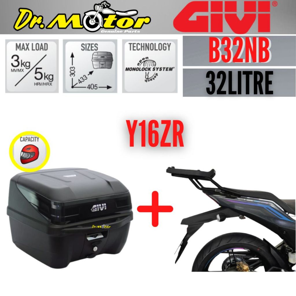 Y16ZR Y16 ZR Y16 Z R EXCITER 155 GIVI MRV RACK BULAT MONORACK MONOTECH ...