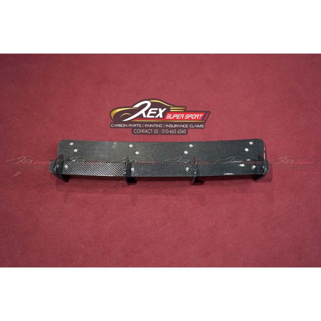 VW Volkswagen Golf Mk7.5 R Maxton Rear Diffuser Forged Carbon Fiber Lip ...