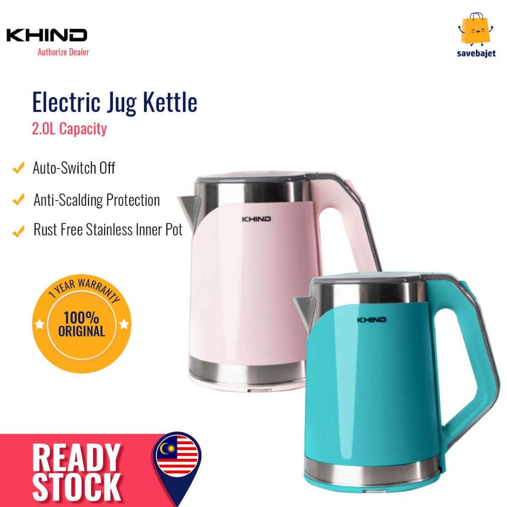 KHIND Cerek Elektrik Electric Jug Kettle (2L) EK2010 | Shopee Malaysia