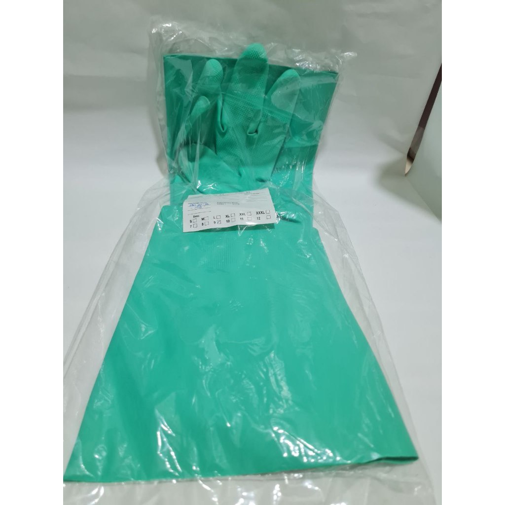 Rubberex 18 inch RNU-22 chemical nitrile gloves | Shopee Malaysia