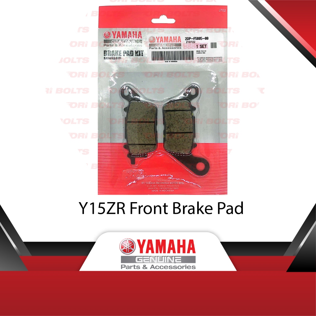 Yamaha Original Y15ZR Y15 V1 V2 Nmax Front Brake Pad Depan - 2DP-F5805 ...