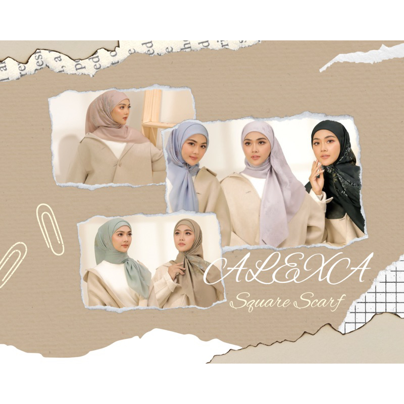 ALEXA SQUARE SCARF by The Hijab.Co | Shopee Malaysia