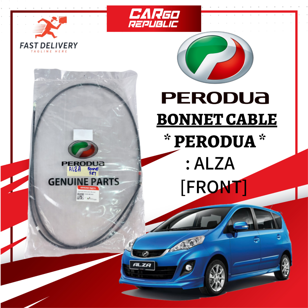 Perodua Alza Front (Depan) Bonnet Cable 100% Original Product Ready ...