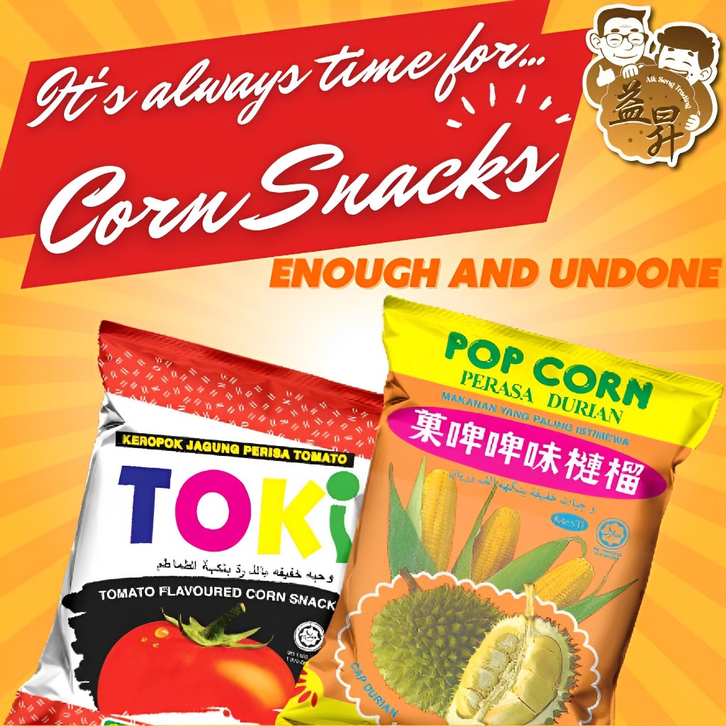 10 packs x 12gm [Self-Packaging] - Win Win Pop Corn Durian Flavoured ...