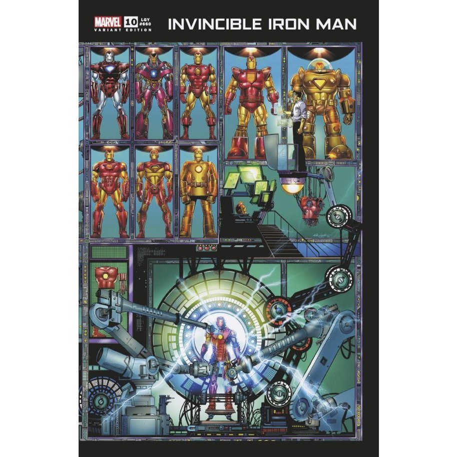 Invincible IRON MAN #10 - Layton Wraparound VARIANT - MARVEL COMICS ...