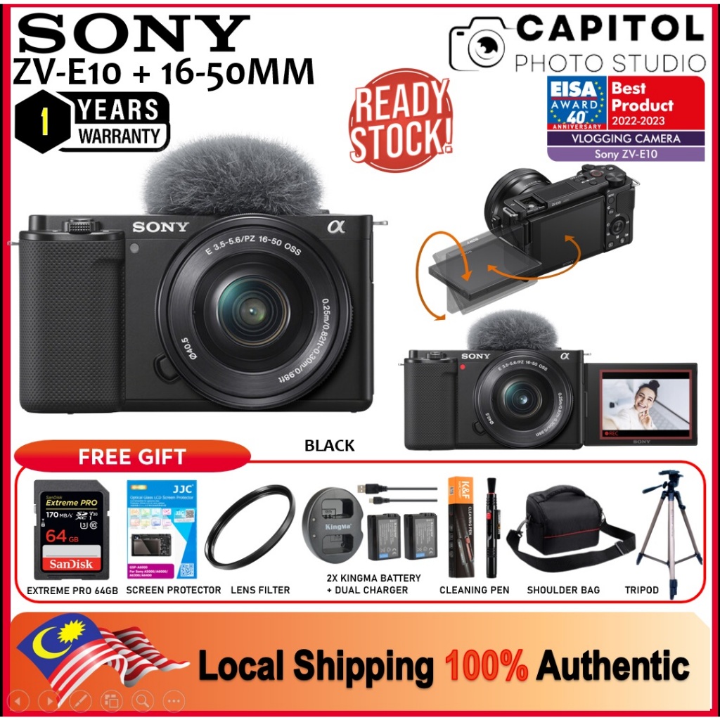S0NY ZVE-10 with kit 16-50mm | Shopee Malaysia