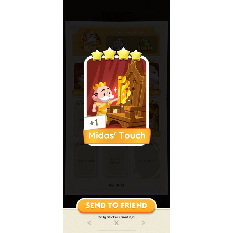 Midas’s Touch (for complete set to win) | Shopee Malaysia