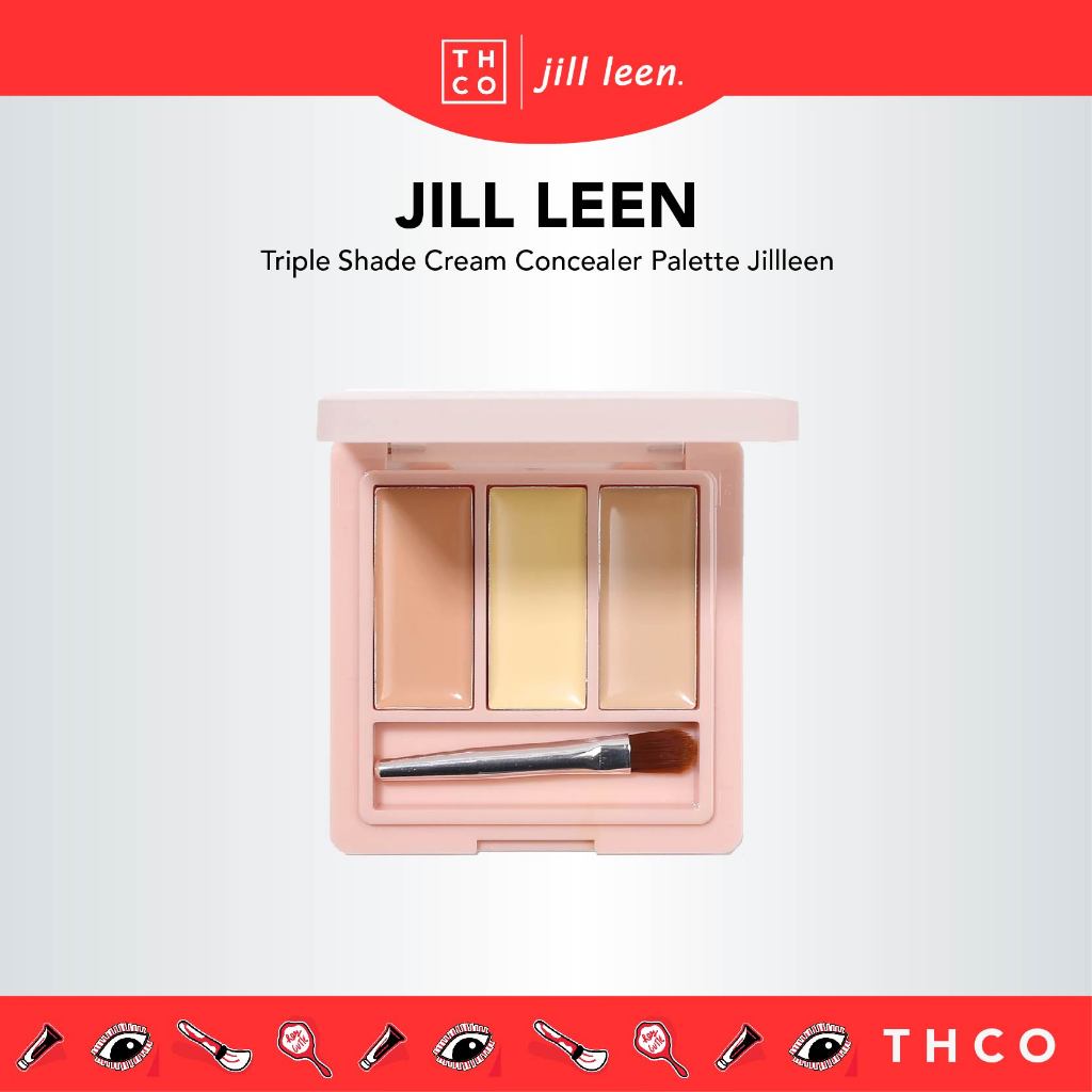 Jill Leen Triple Shade Cream Concealer Palette Jillleen 三色平衡遮瑕膏 脸部提亮 ...