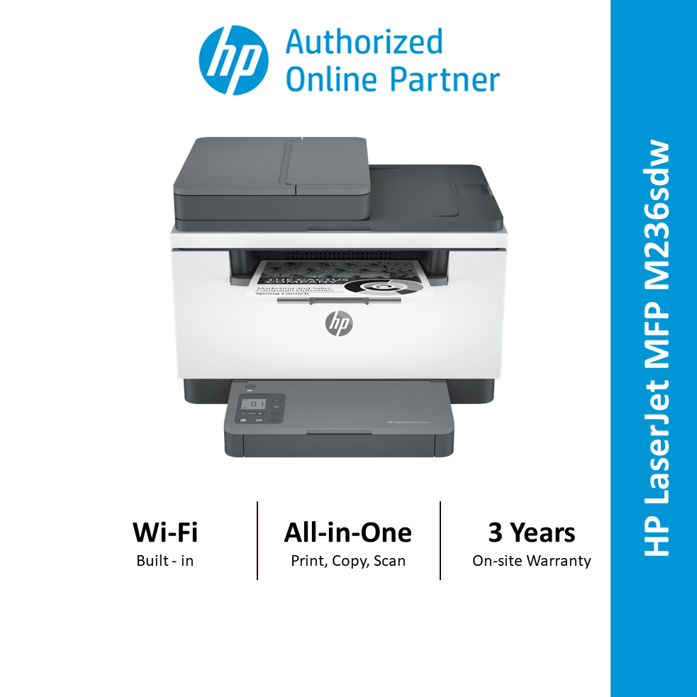 HP LaserJet MFP M236dw Laser Printer / HP LaserJet MFP M236sdw Wireless ...