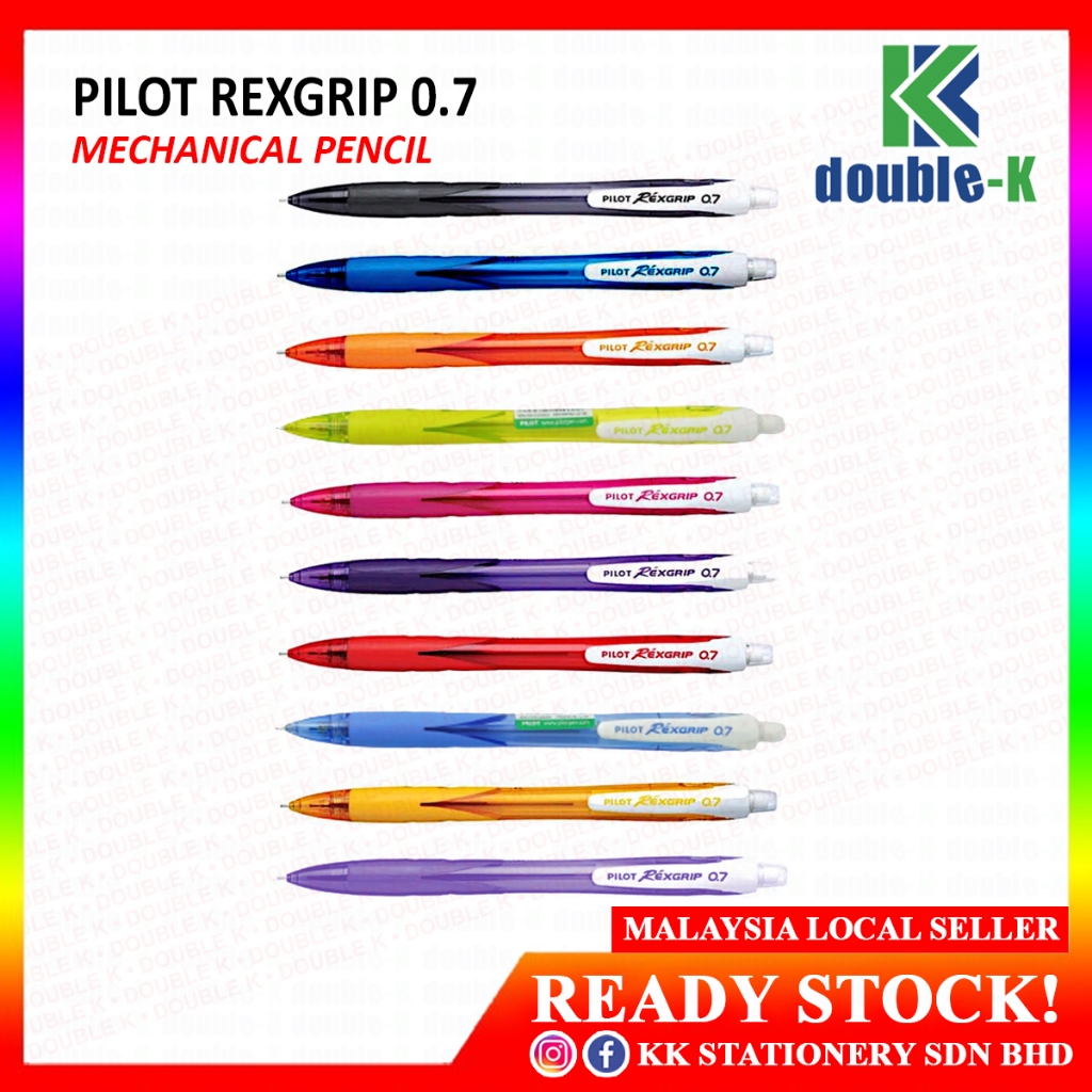 PILOT Rexgrip Mechanical Pencil 0.7mm - RM51.60/box (12pcs) | Shopee Malaysia