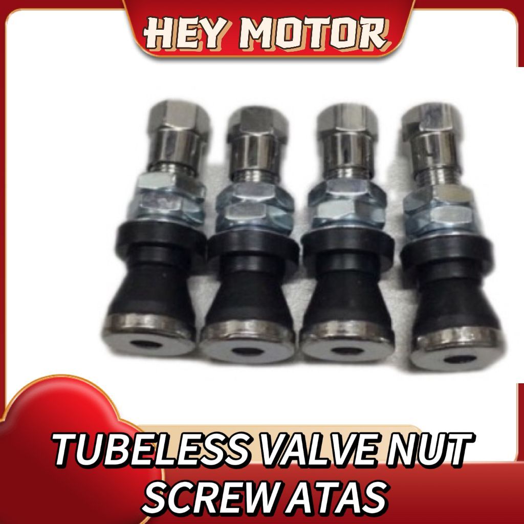 ATAS BAWAH TUBELESS VALVE NUT KEPALA TUBELESS TIUBLESS NAT NUT BATANG ...
