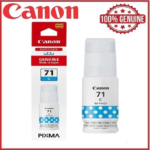 CANON GI-71/GI-71s Black/Cyan/Magenta/Yellow ORIGINAL REFILL INK G1020 ...