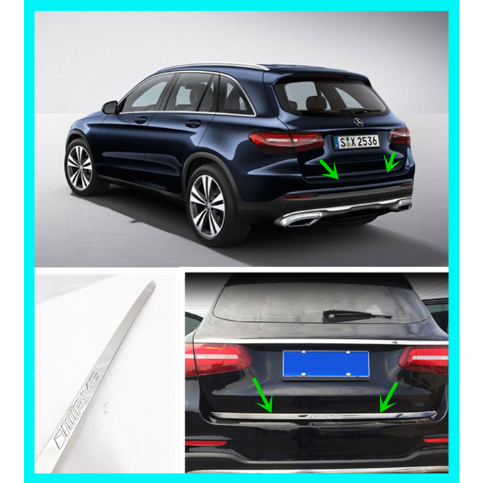 Mercedes Benz GLC X253 2016 - 2023 Rear Bonnet Moulding trim Stainless ...