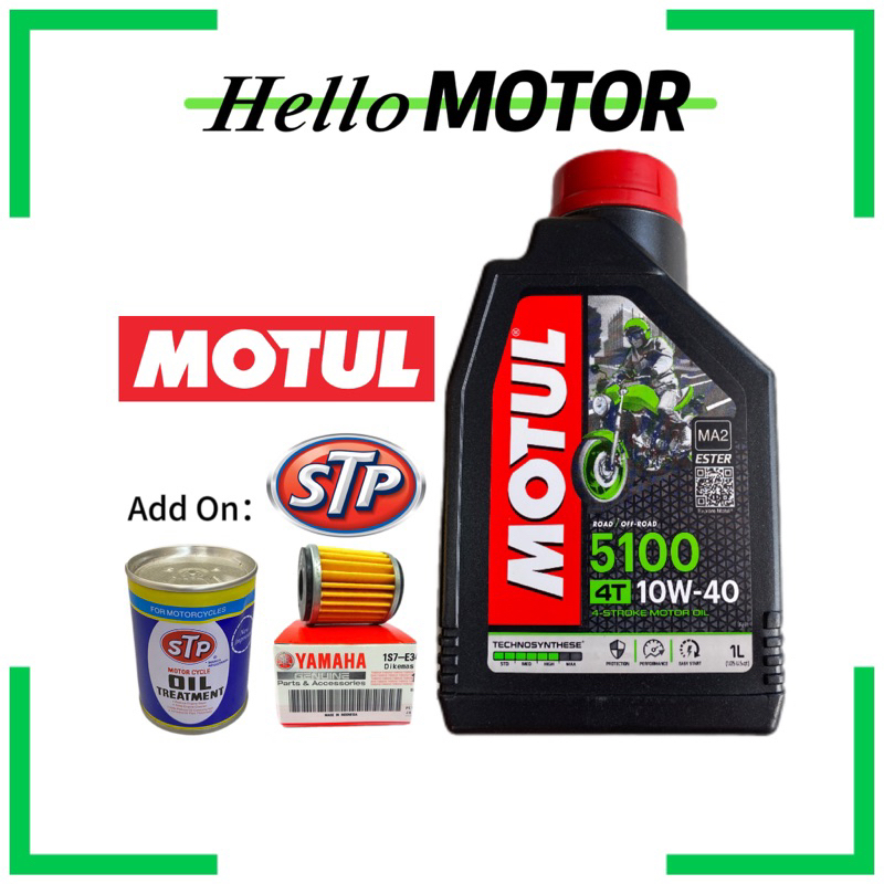 MOTUL 5100 GOLD 10W40 4T TECHNOSYNTHESE ENGINE OIL FRANCE STP OIL ...
