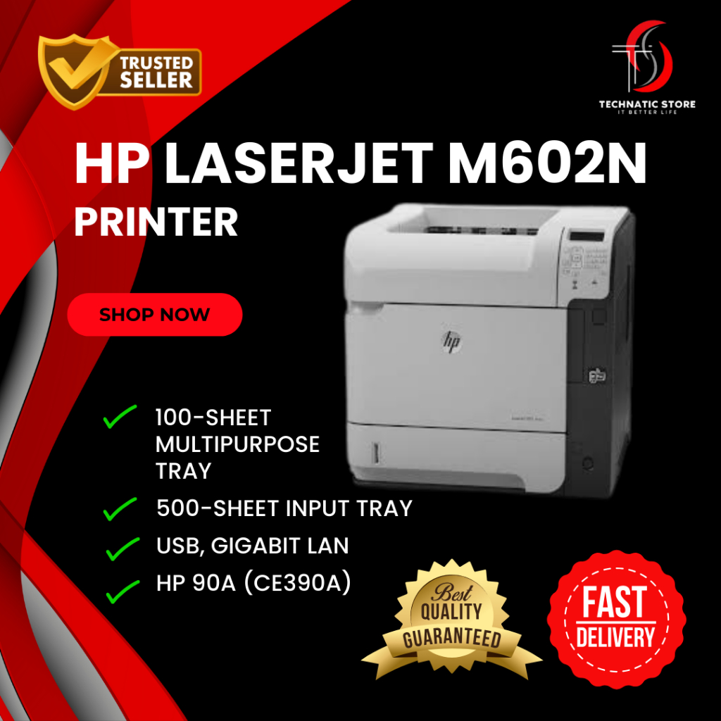 PRINTER: HP LaserJet M602n (Refurbish) | Shopee Malaysia