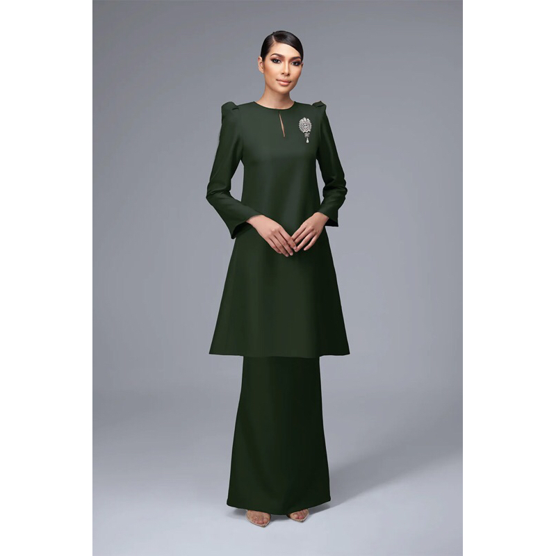 Basic Kurung RR in Seaweed. Kurung Pahang. Baju kurung Rizman Ruzaini ...