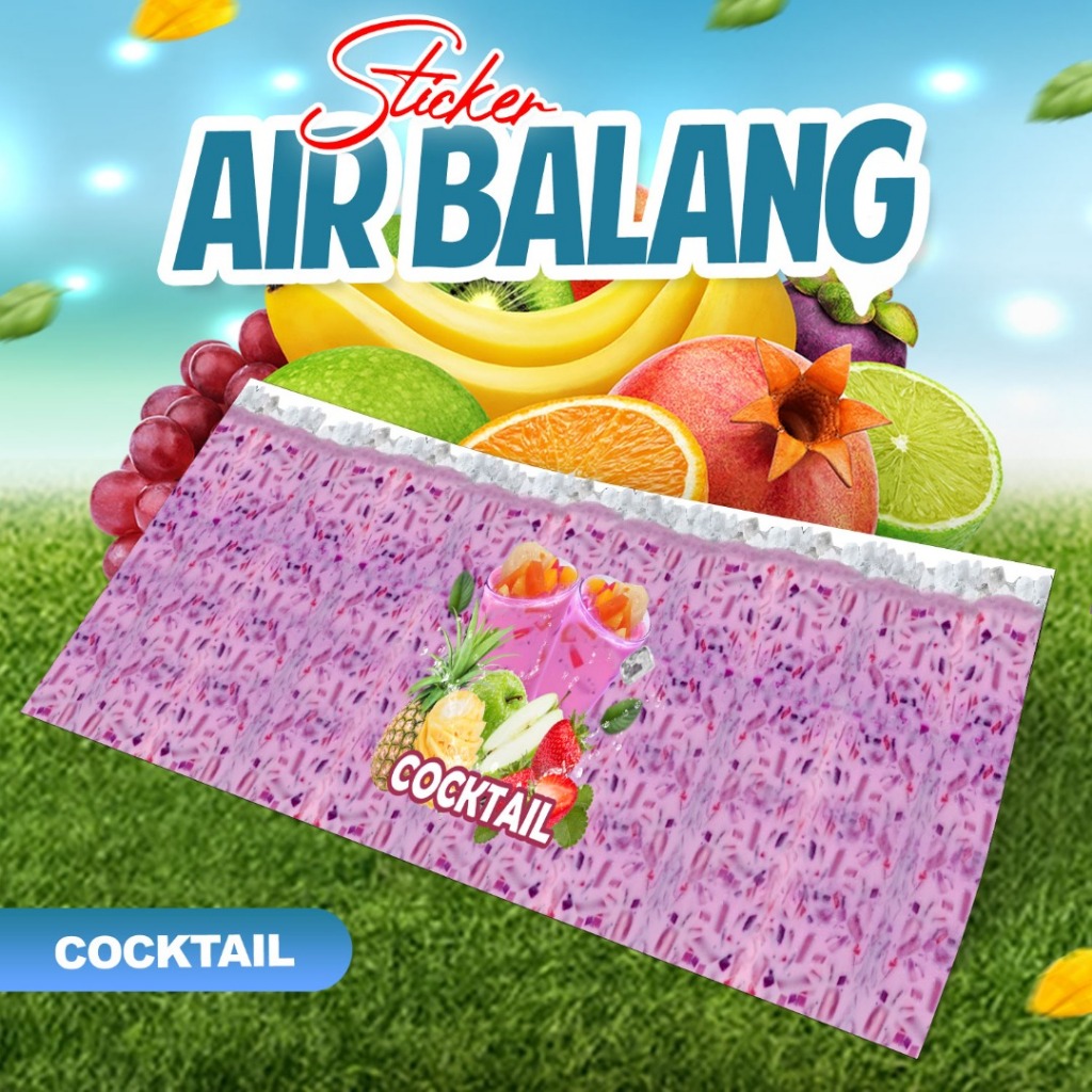 STICKER AIR BALANG PELBAGAI PERISA JAGUNG/KELAPA/SOYA/ANGGUR/APPLE ...