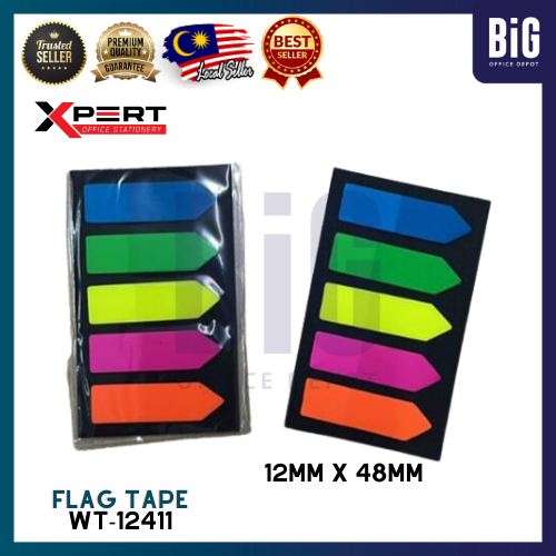 【READY STOCK | 100% QUALITY】STICKY NOTE FLAG 5 COLOR ARROW 12MM X 48MM ...