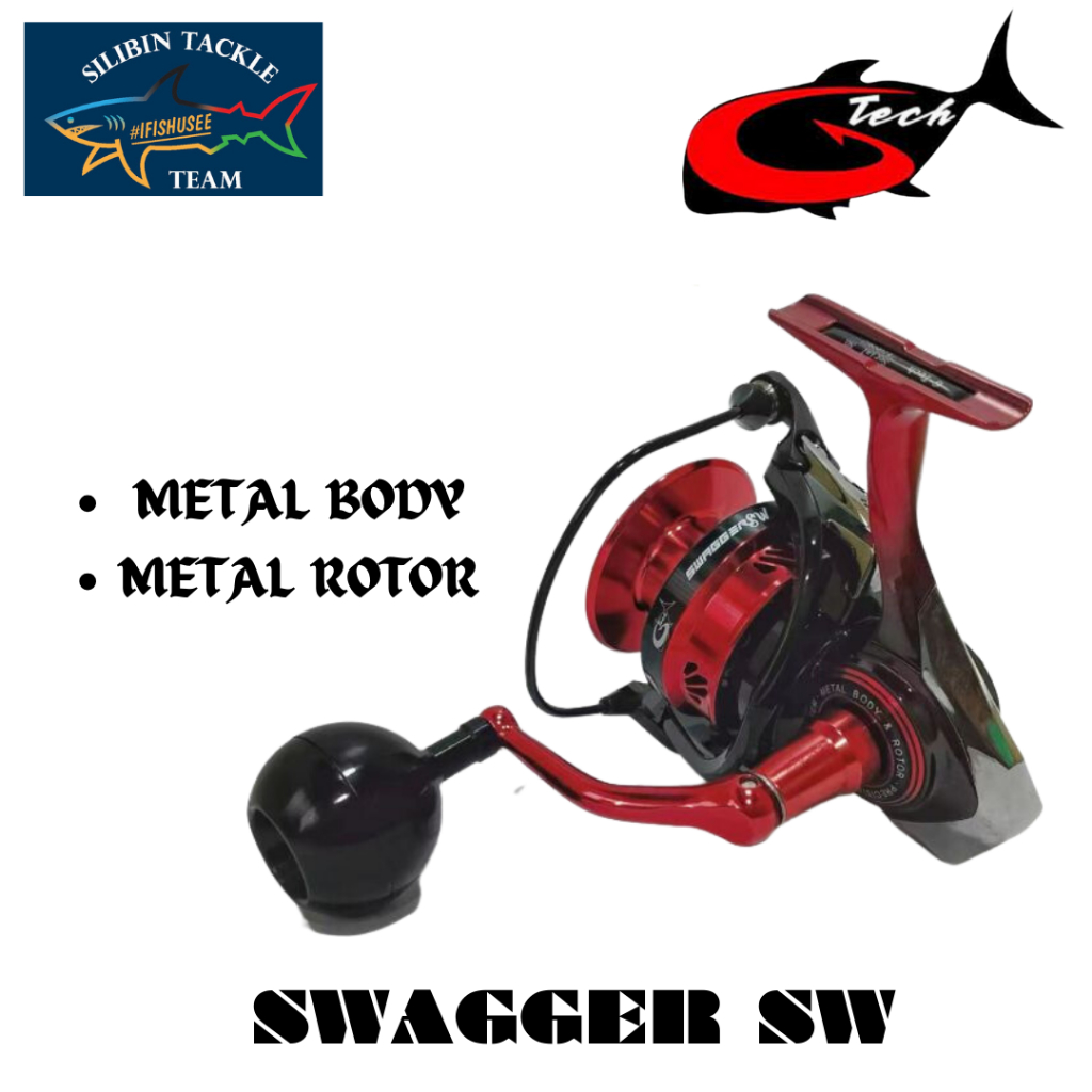 GTech Swagger SW Aluminium Body and Rotor Fishing Reel 🔥 | Shopee Malaysia