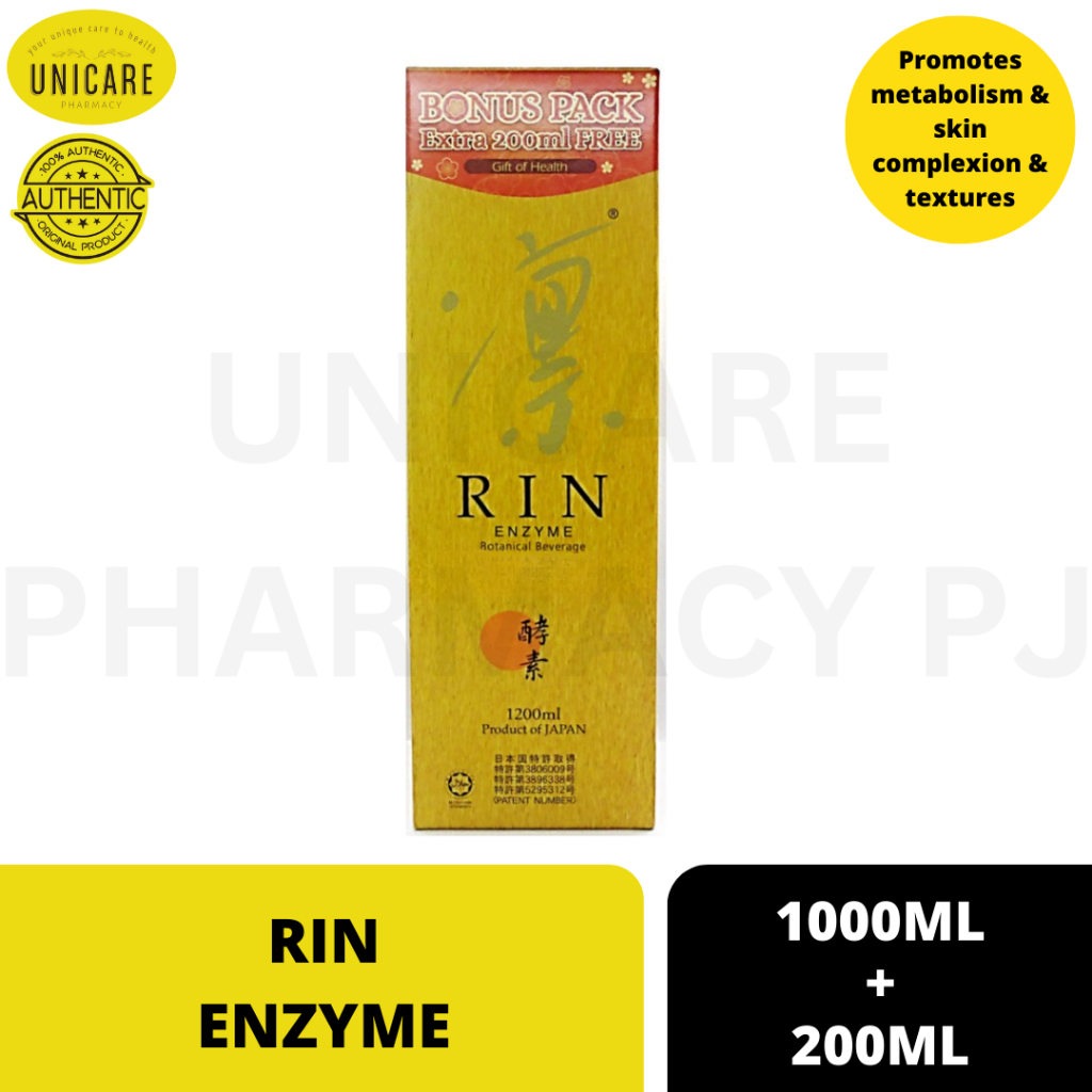 [BONUS PACK] RIN ENZYME | ENZIM RIN (1000ML + 200ML) | Shopee Malaysia