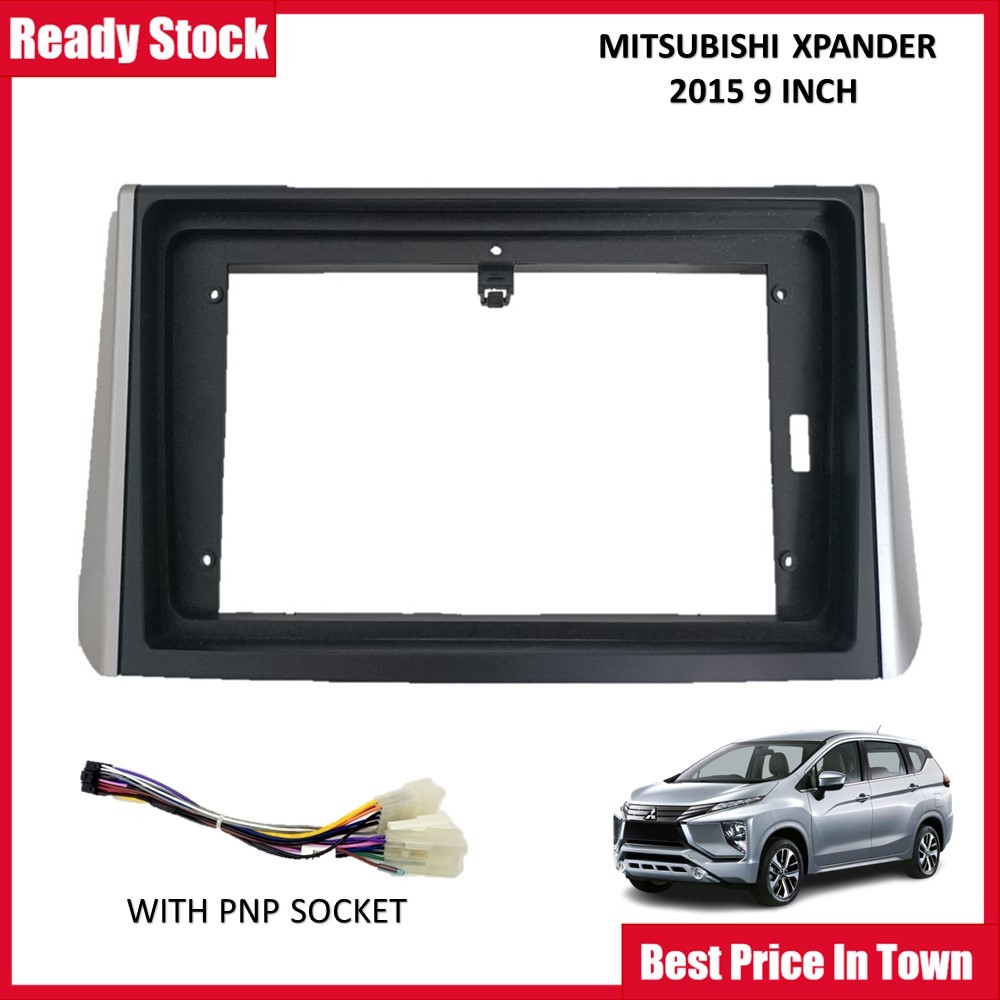 Android Player Casing MITSUBISHI XPANDER 9''-2015-2022-BLACK SILVER ...