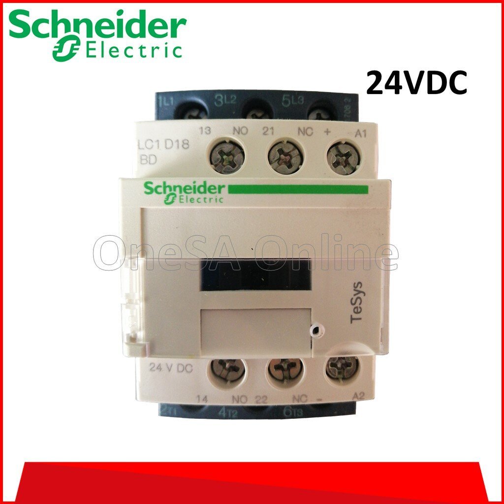 SCHNEIDER CONTACTOR D TYPE,4/9KW 18A(LC1D18U7,LC1D18BD) | Shopee Malaysia