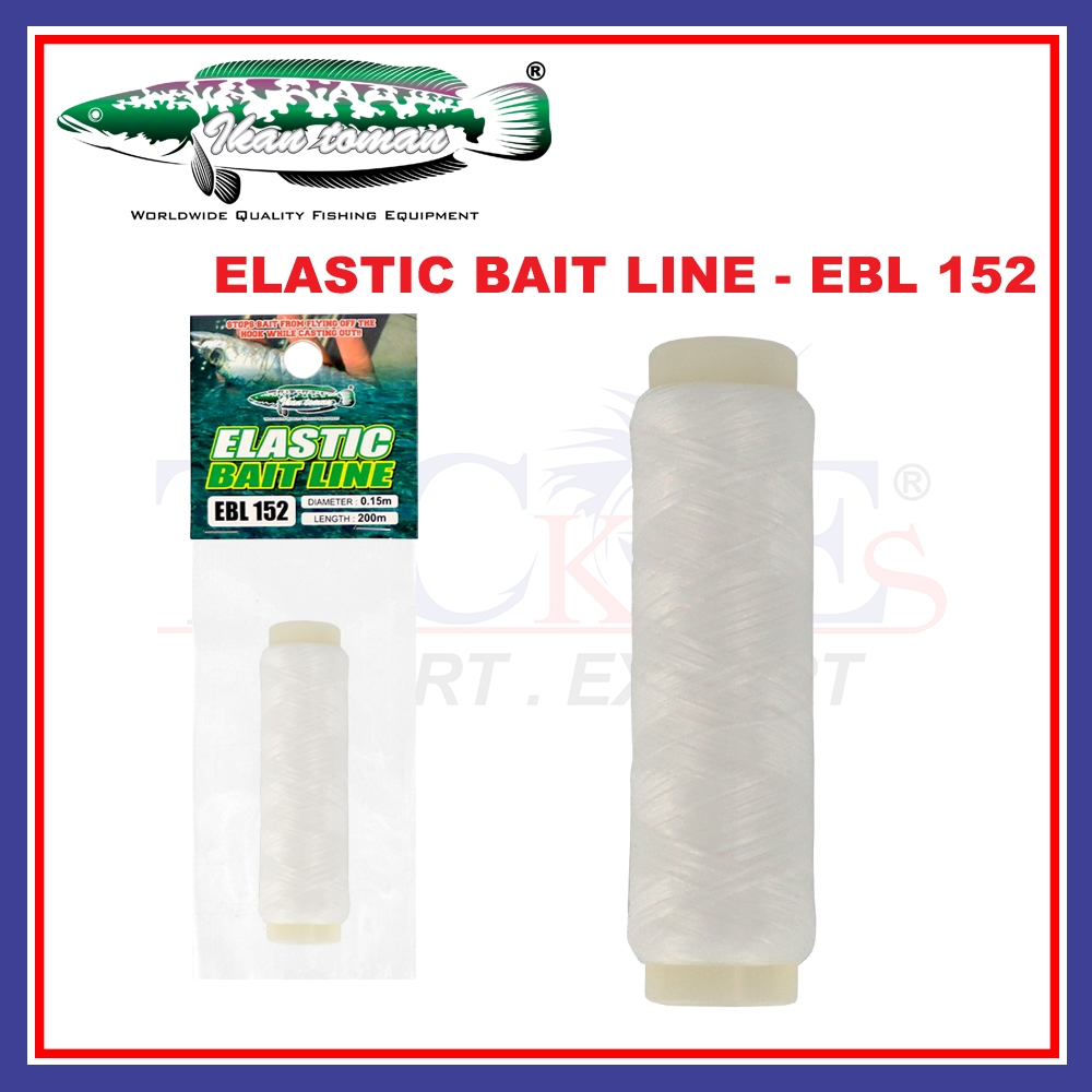 [1pcs/200M ] Ikan Toman Elastic Bait Line EBL 152 High Tensile Elastic ...