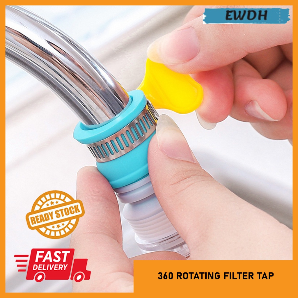 360 Rotate Water Tap Filter Shower Head Kitchen Anti Splash Faucet ...