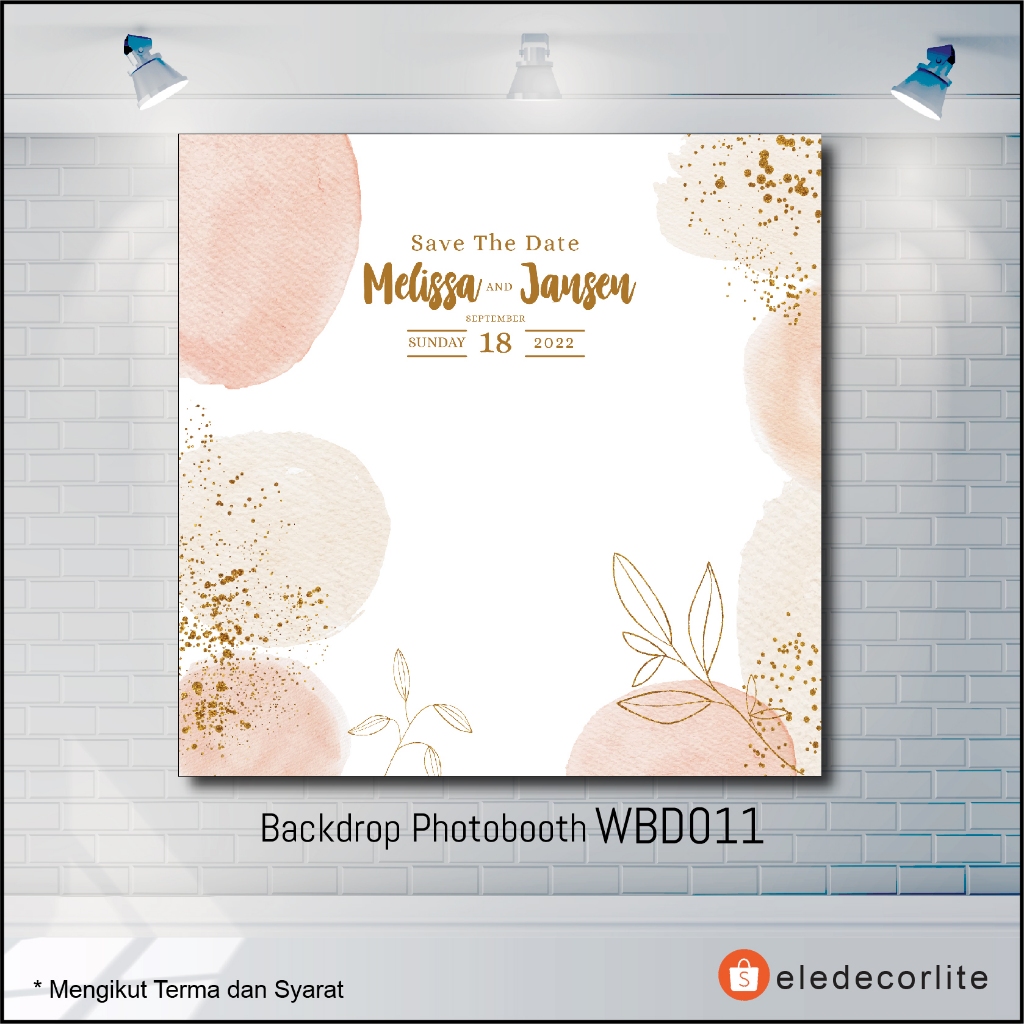 BACKDROP KAHWIN/PHOTOBOOTH KAHWIN/BANNER MAJLIS PERKAWINAN/BANNER ...