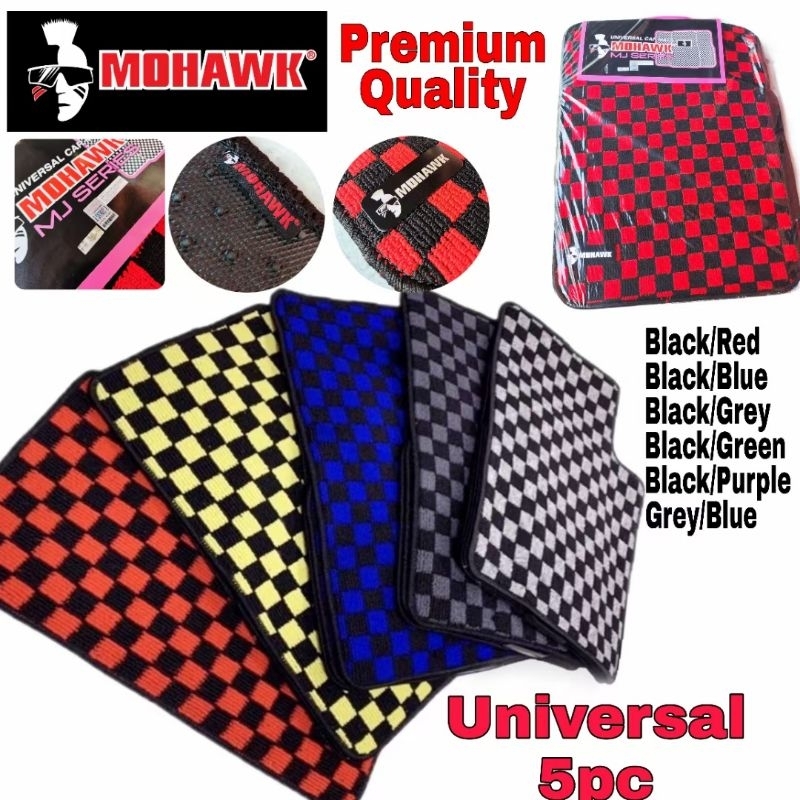 Premium Softy Thick 2-layer Anti-Slip Car Carpet Universal Type 5pcs ...