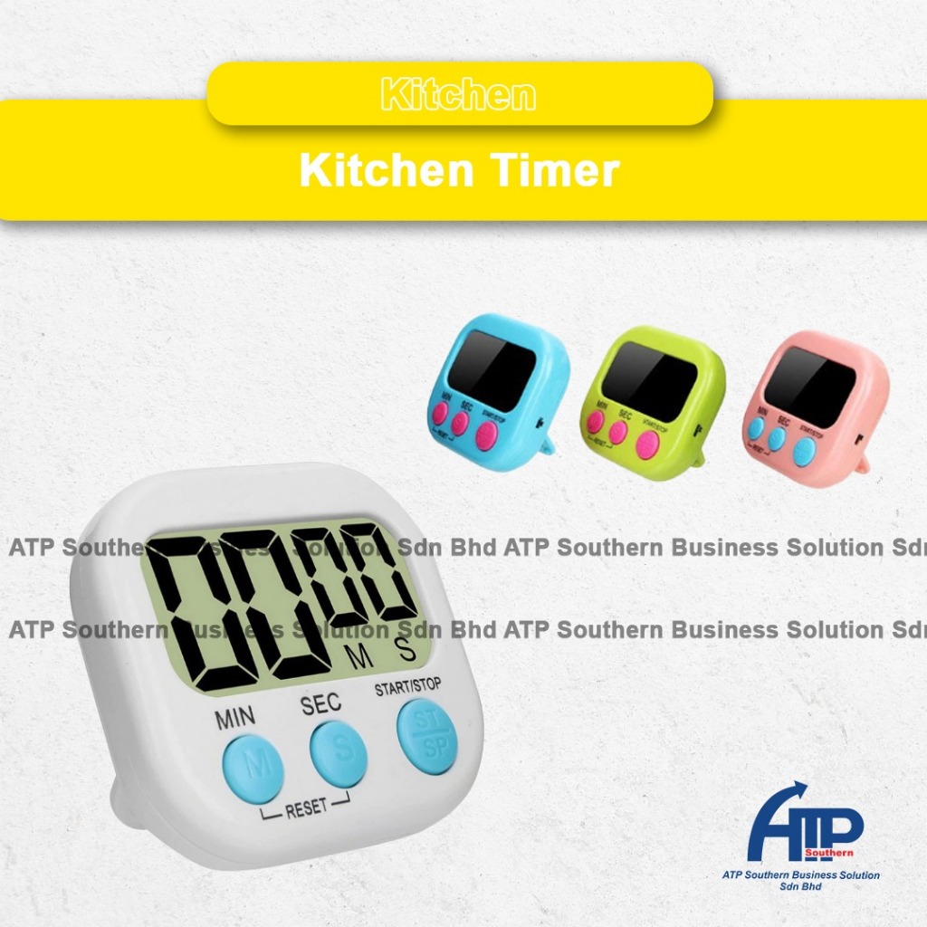 Digital Kitchen Timer Cooking Baking Oven Timer Loud Alarm Clock ...