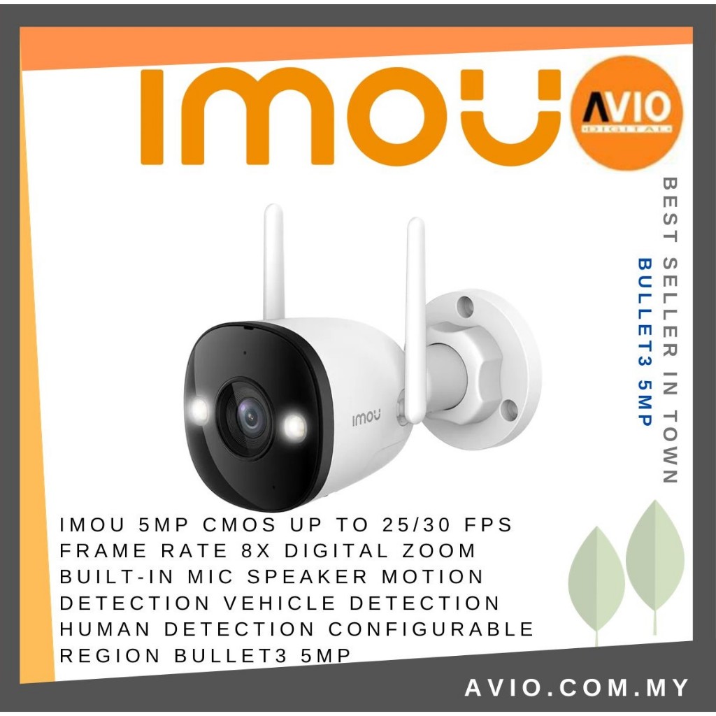 Imou 5MP 5 Megapixel 24Hour Full Color Wifi Wireless CCTV Camera Mic ...
