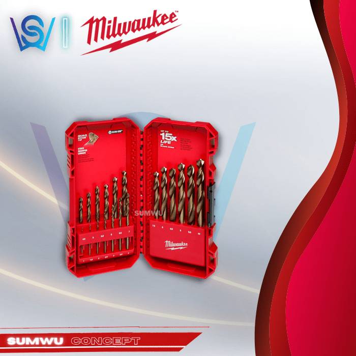 MILWAUKEE RED HELIX™ COBALT METRIC DRILL BIT SET - 19PCS (48-89-2530 ...