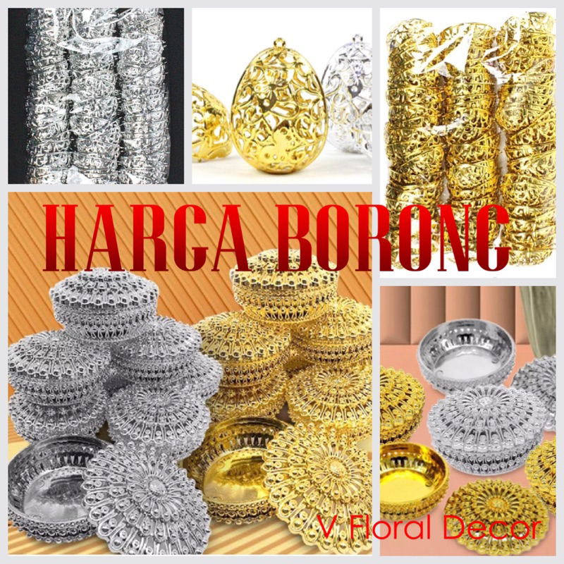 BORONG BEKAS BUNGA RAMPAI / BEKAS KERAWANG / DECORATIVE SOUVENIR ...