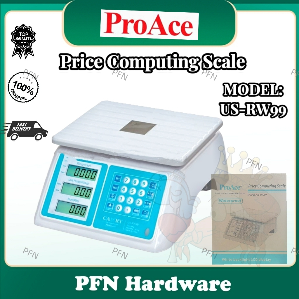 CAMRY ProAce 30kg Waterproof Digital Price Computing Scale US-RW99 ...