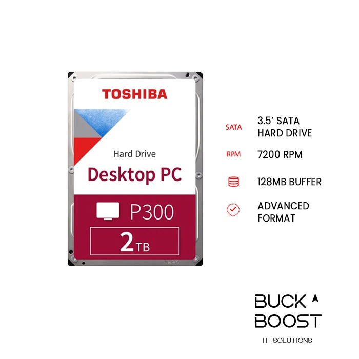 Toshiba P300 3.5" Desktop PC Internal Harddrive HDD (2TB) | Shopee Malaysia