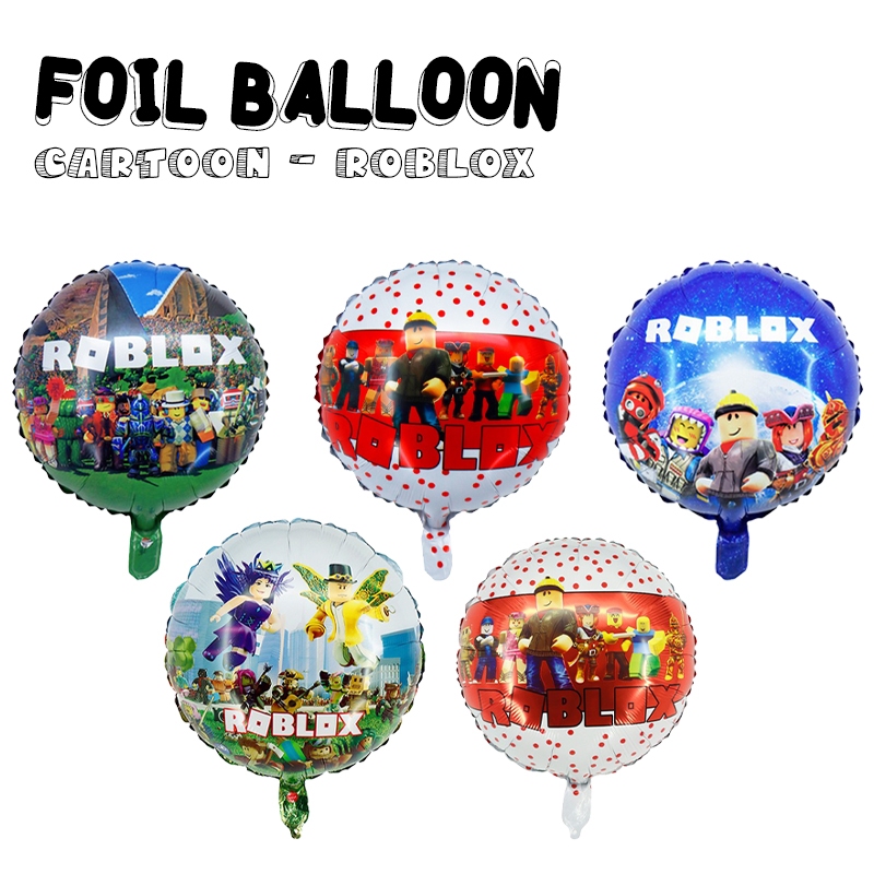 [PANDA] Roblox Cartoon Foil Balloon Roblox Balloon for kids Belon untuk ...